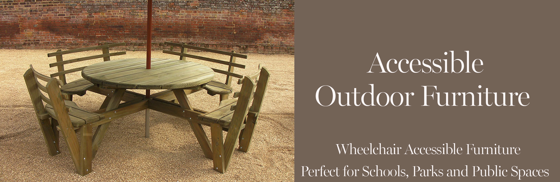 Disability garden Furniture, Disability Picnic Benches - Sustainable ...