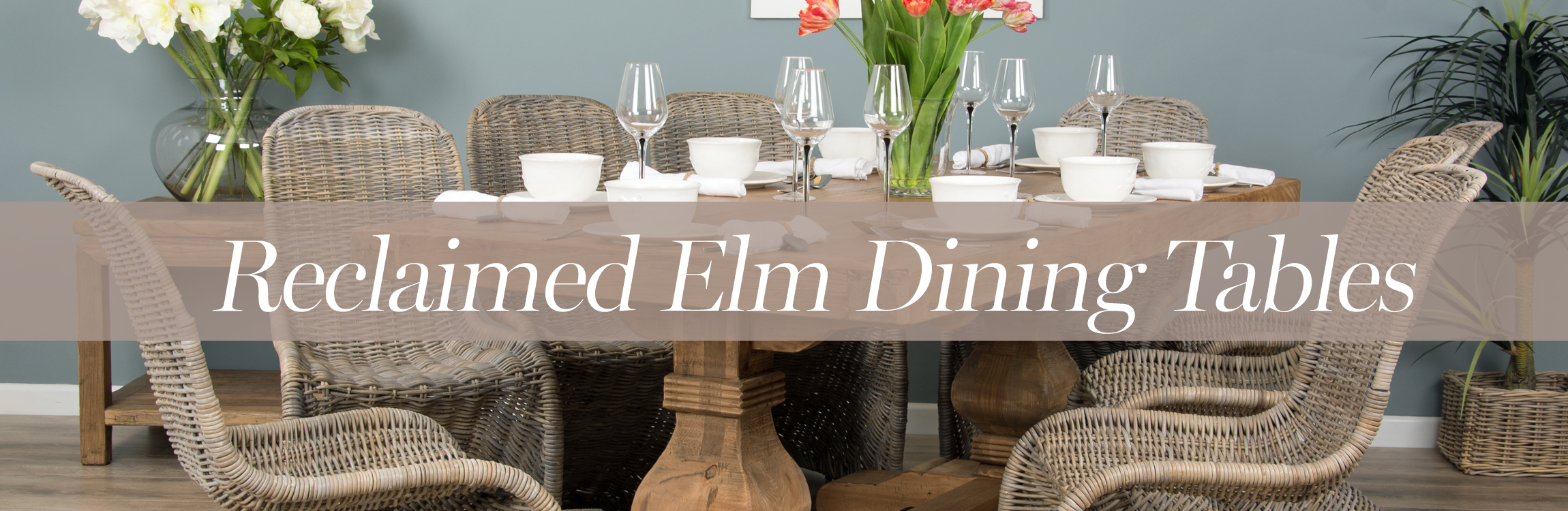 Reclaimed Elm Dining Tables - Sustainable Furniture
