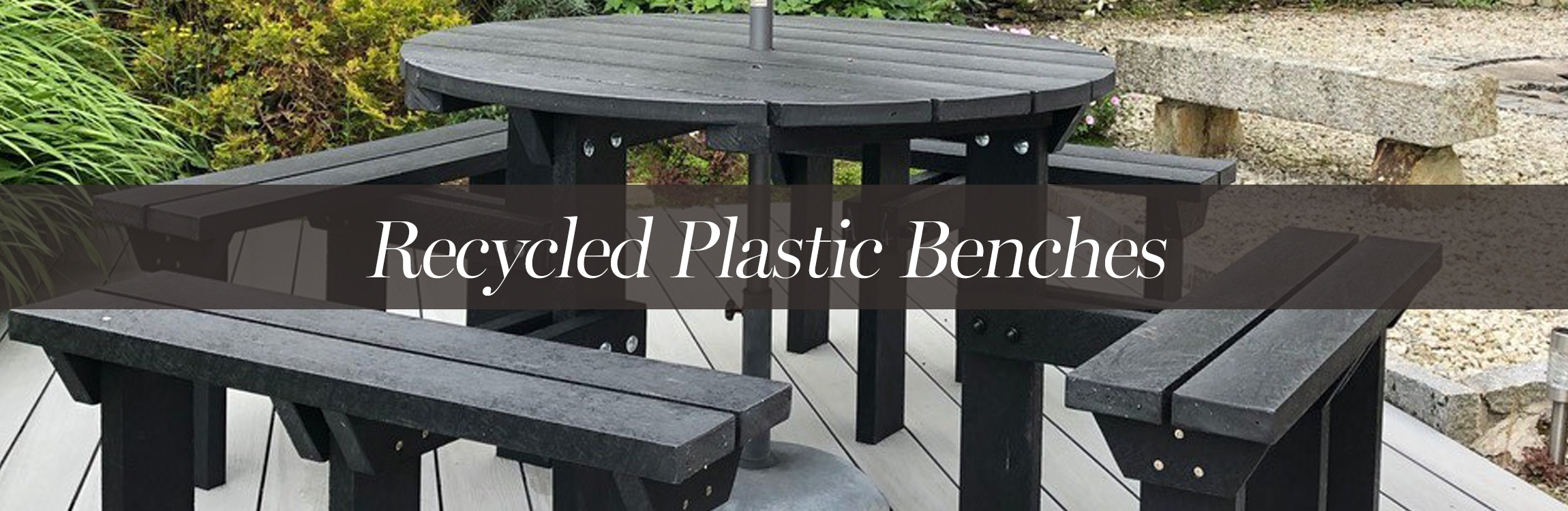 Recycled Plastic Outdoor Garden bench - Sustainable Furniture