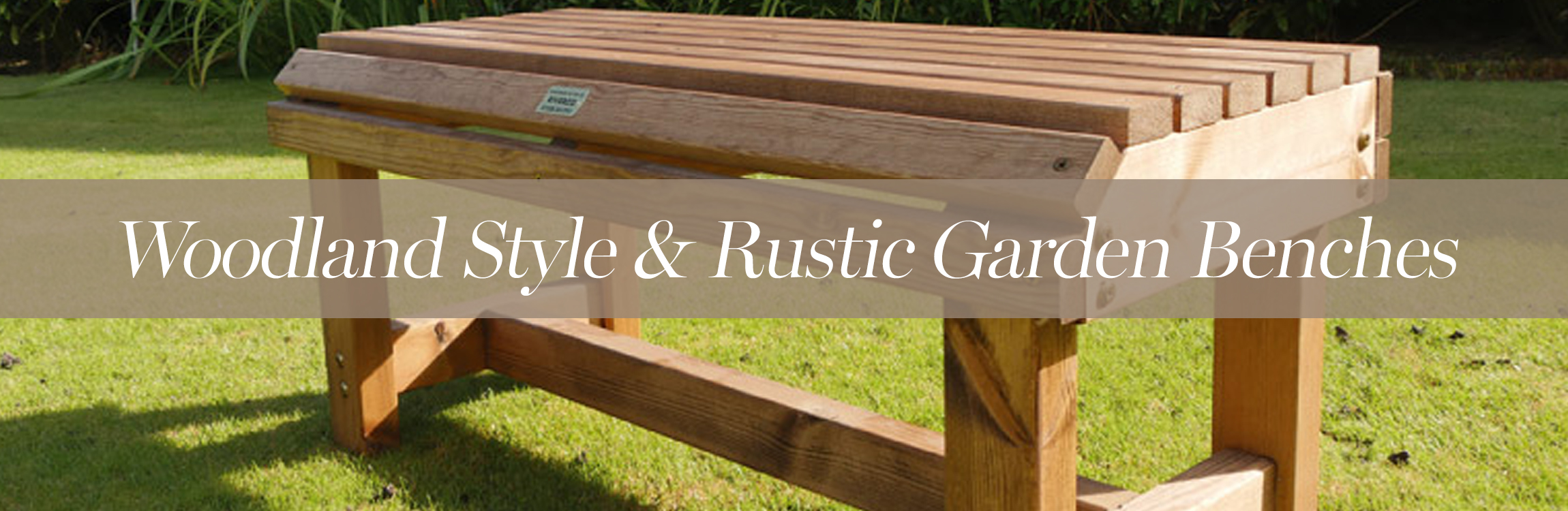 Woodland Style Forest Garden Benches and Seats - Sustainable Furniture