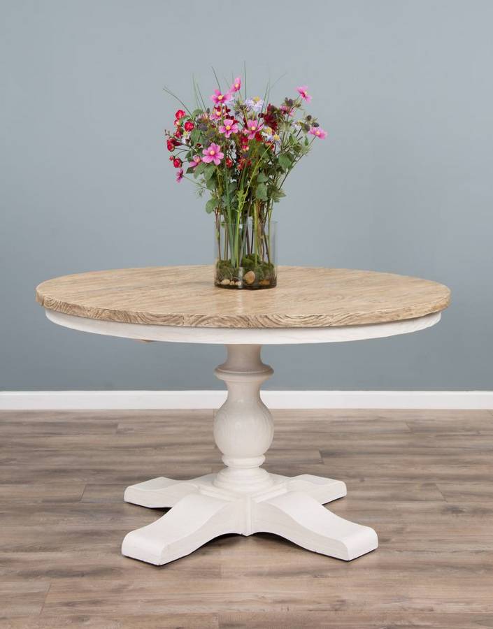 1.3m Country Pedestal Dining Table Sustainable Furniture