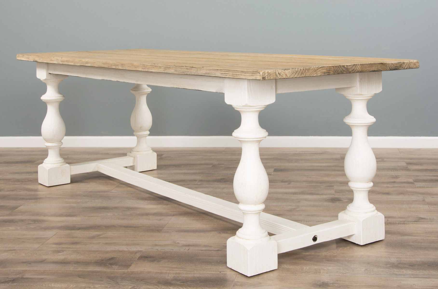 3m Reclaimed Pine Ellena Dining Table - Sustainable Furniture