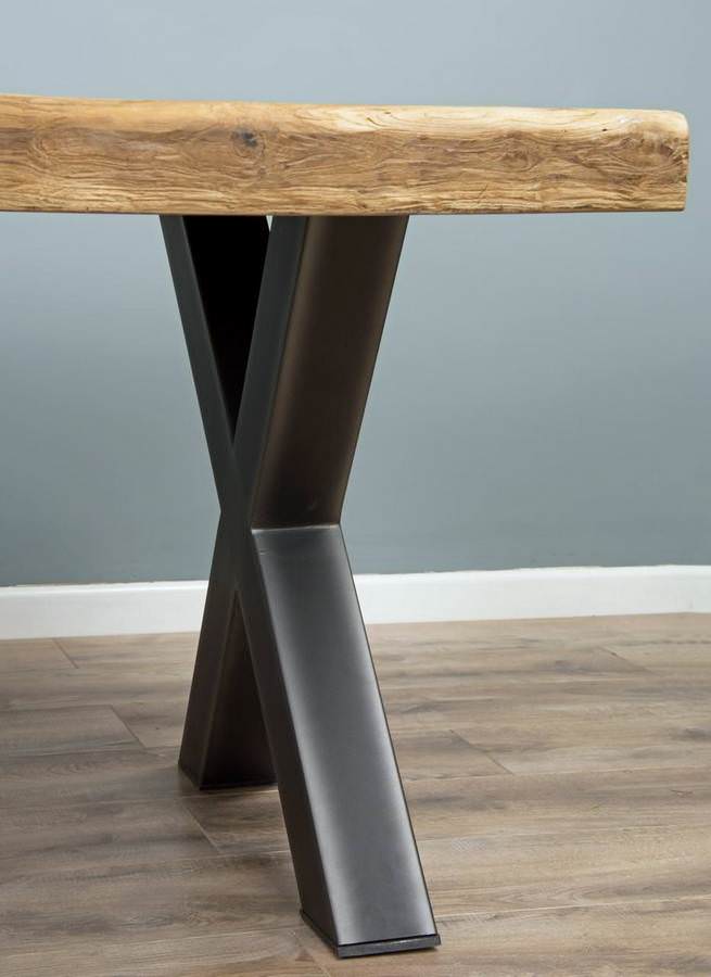 3m Reclaimed Teak Urban Fusion Dining Table - Sustainable Furniture