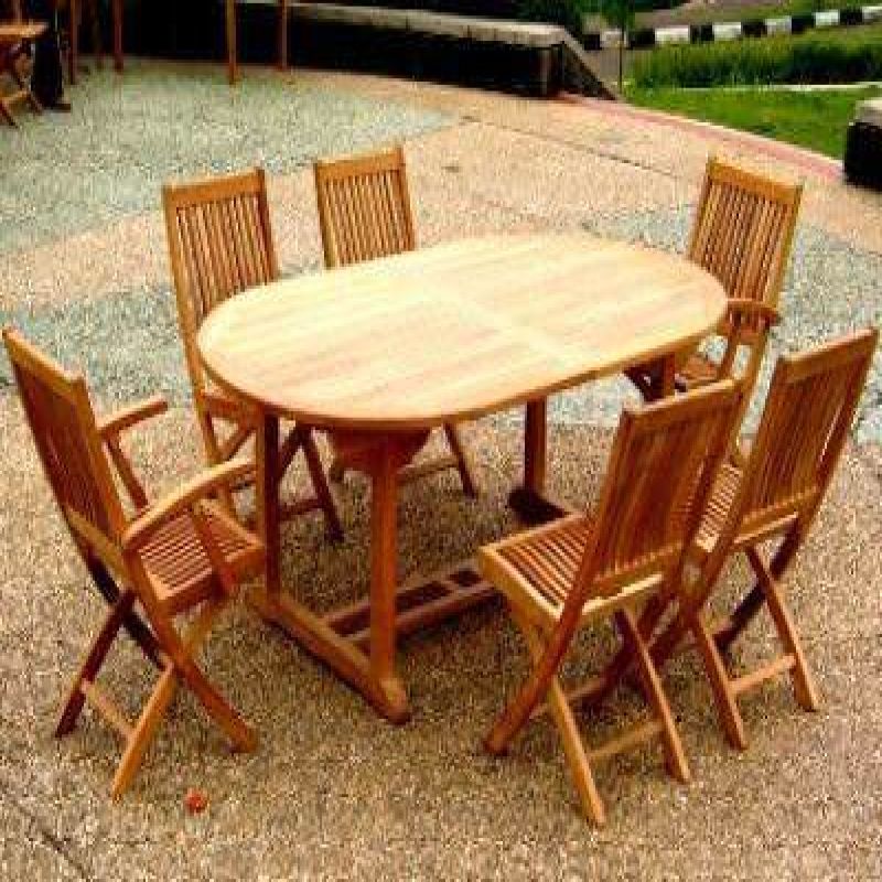 6 seat garden table and chairs sets, Teak Garden Set - Sustainable ...