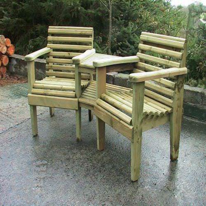 Woodland Style Forest Garden Benches and Seats - Sustainable Furniture