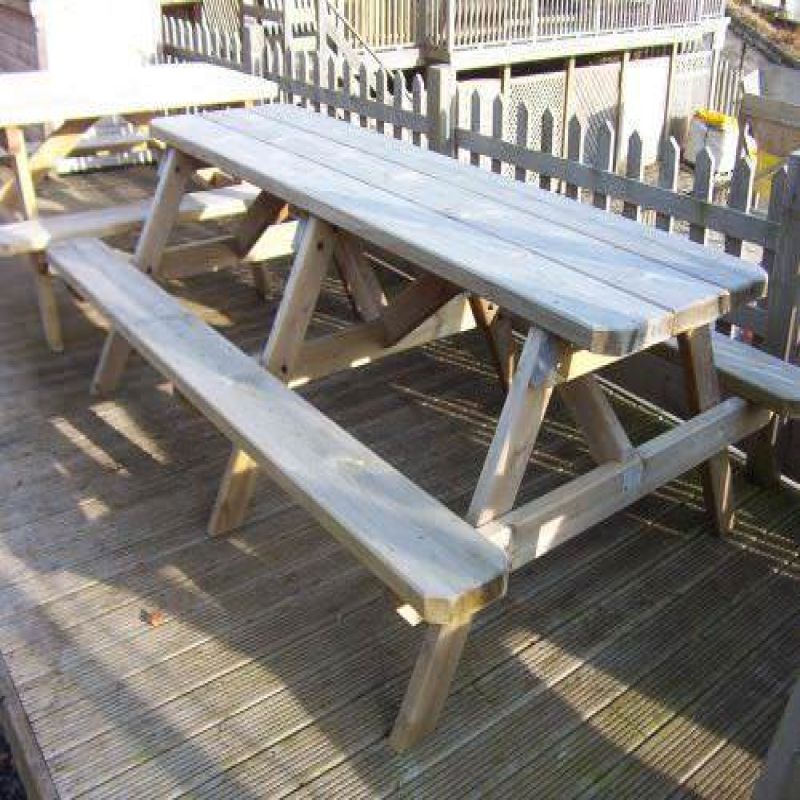 Rectangular Picnic Benches - Sustainable Furniture