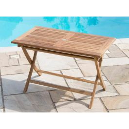 1.2m Teak Rectangular Folding Table - Sustainable Furniture