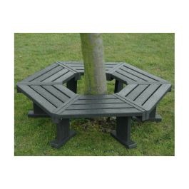 Recycled Plastic Hexagonal Tree Seat - Sustainable Furniture