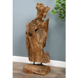 Reclaimed Teak Root Sculpture - 2 Sizes - Sustainable Furniture