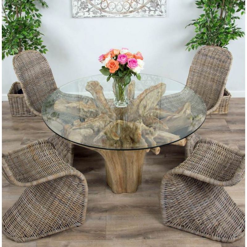 Teak Root Dining Sets - Saturday Kitchen Dining Table - Sustainable ...