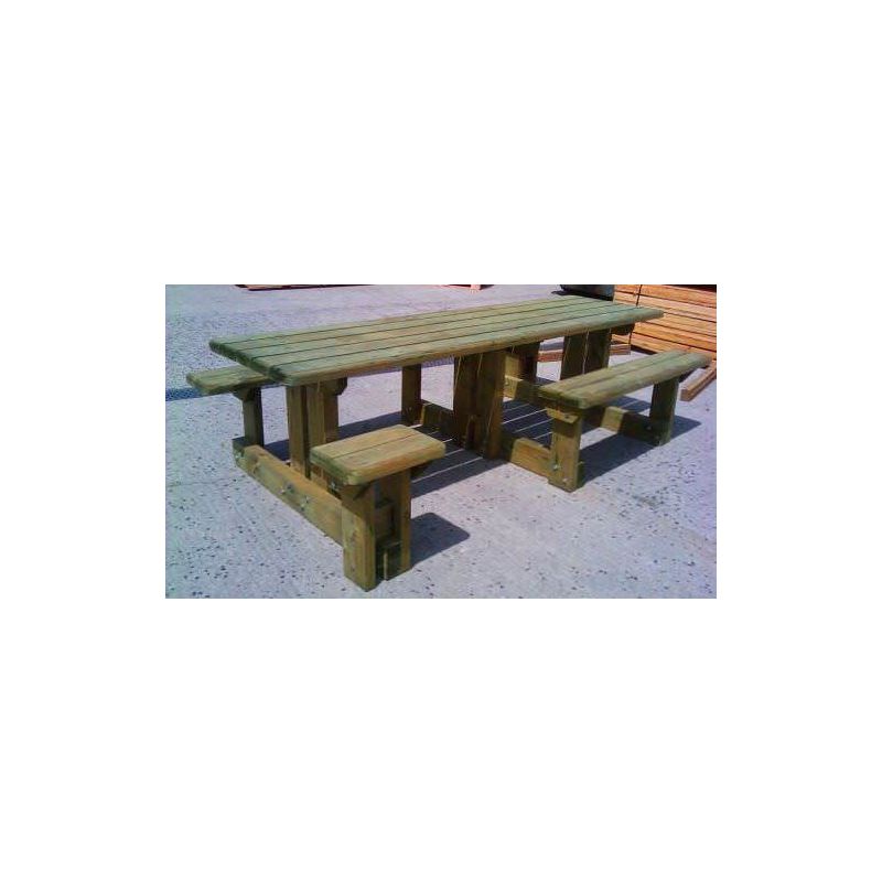 Double Disabled Access Picnic Bench - Sustainable Furniture