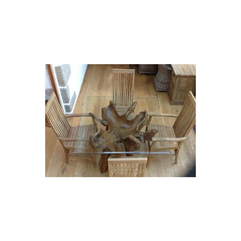 Teak Root Dining Sets - Saturday Kitchen Dining Table - Sustainable ...