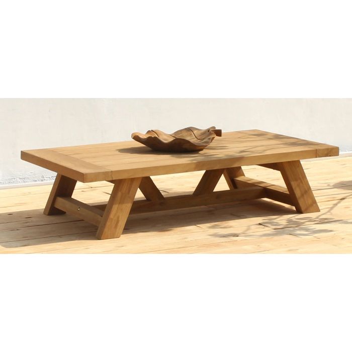 1.5m Reclaimed Teak Bali Outdoor Coffee Table - Sustainable Furniture