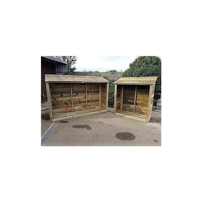 Swedish Redwood Log Store - 2 Sizes - Sustainable Furniture