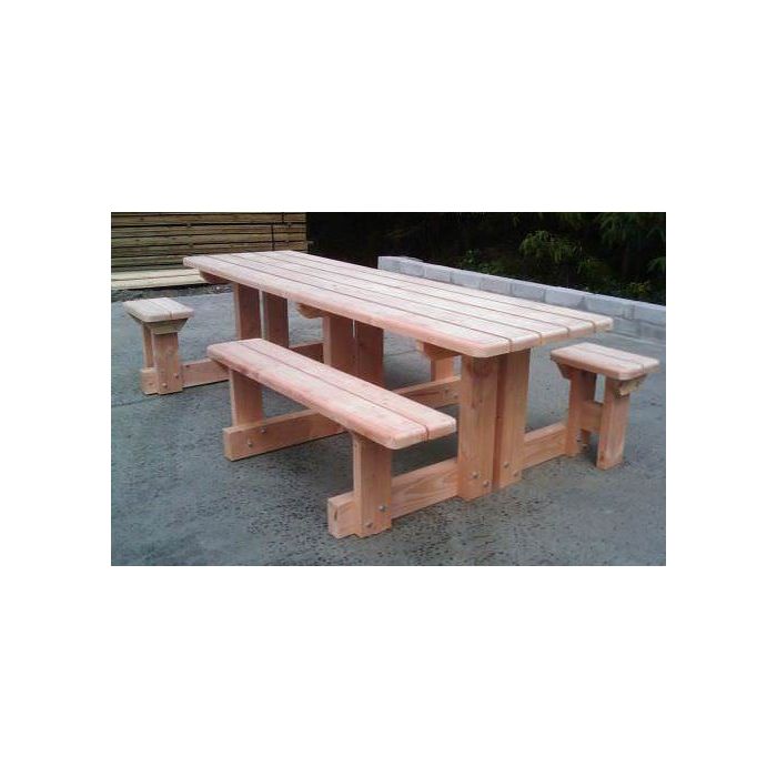 Double Disabled Access Picnic Bench - Sustainable Furniture
