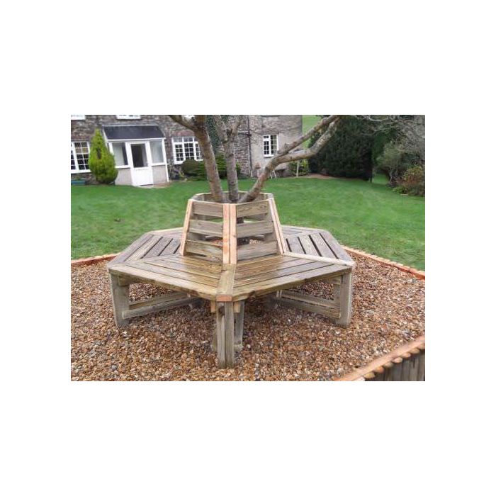 Tree Bench - Heavy Duty Hexagonal - Sustainable Furniture