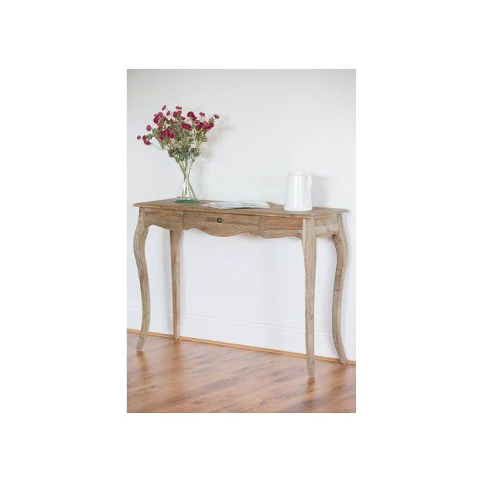American Oak Grey Wash Hall Table - Sustainable Furniture