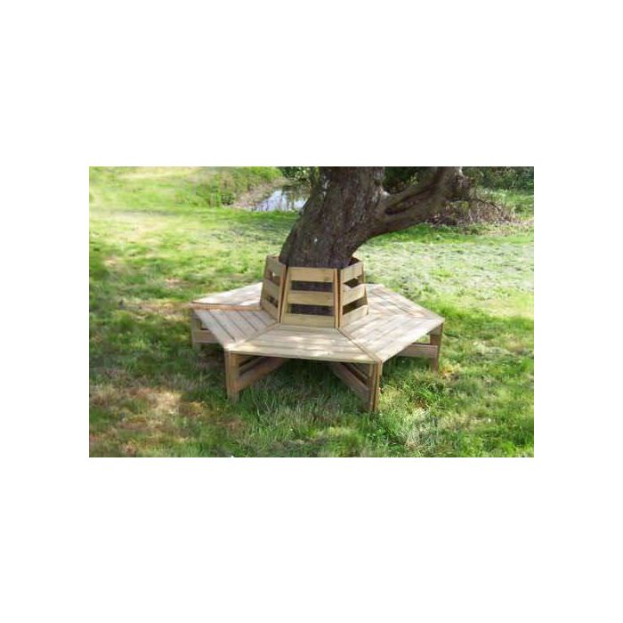 UK Manufactured Redwood Tree Seat - Sustainable Furniture