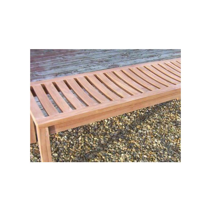 Teak Garden Bench - Backless - Sustainable Furniture