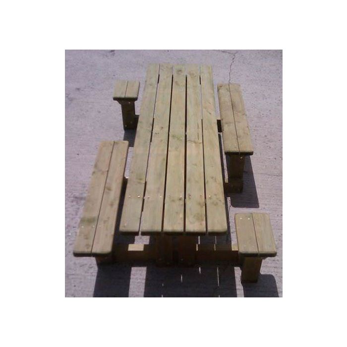 Double Disabled Access Picnic Bench - Sustainable Furniture