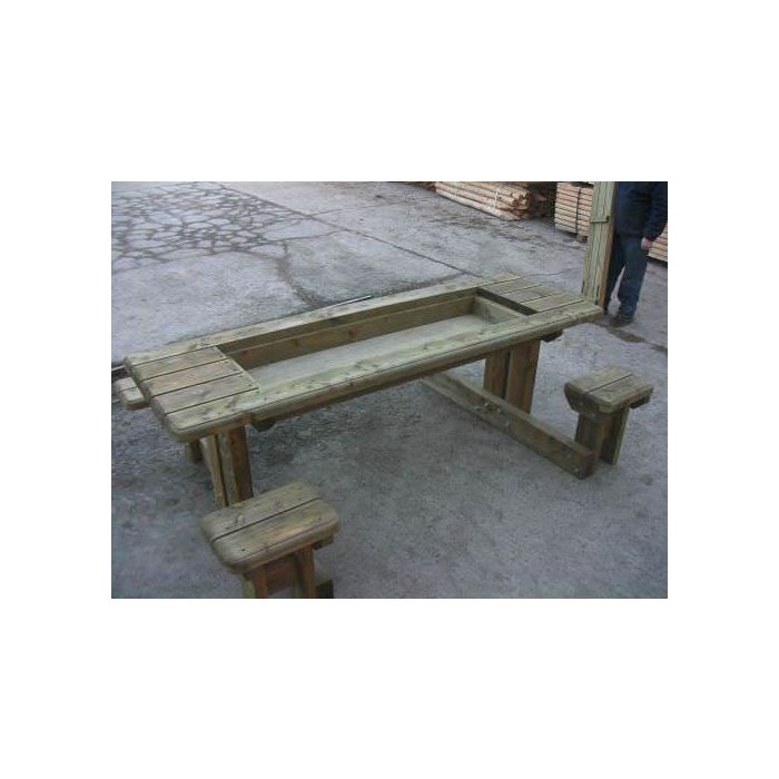 Disabled Access Picnic Bench with Hidden Sandpit - Sustainable Furniture