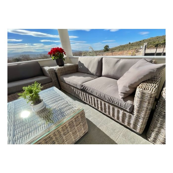 Natural Wicker 2 or 3 Seater Java Sofa - Sustainable Furniture