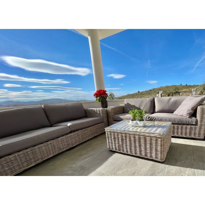 Natural Wicker 2 or 3 Seater Java Sofa - Sustainable Furniture