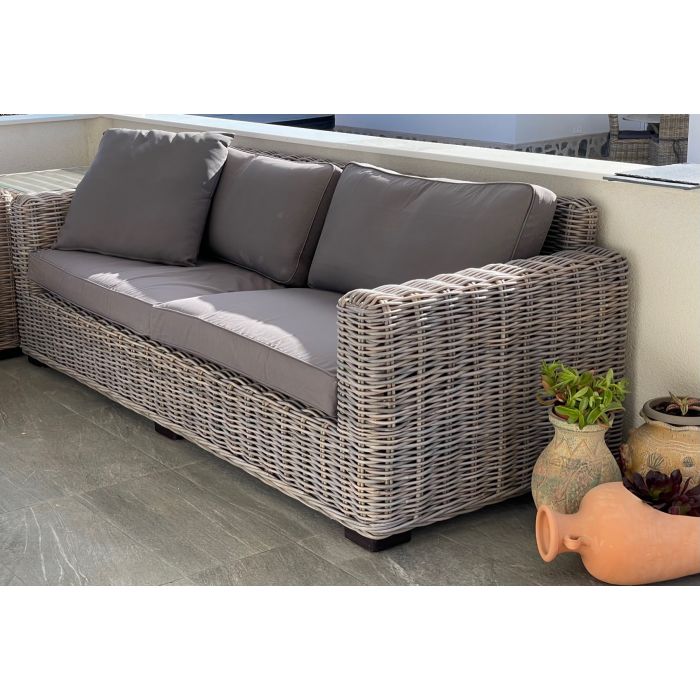 Natural Wicker 2 or 3 Seater Java Sofa - Sustainable Furniture