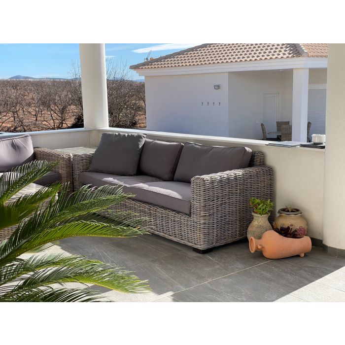 Natural Wicker 2 or 3 Seater Java Sofa - Sustainable Furniture