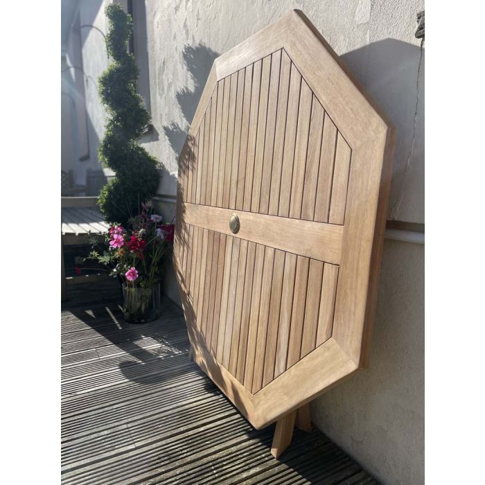 Teak Table Octagonal Folding 1.2m - Sustainable Furniture