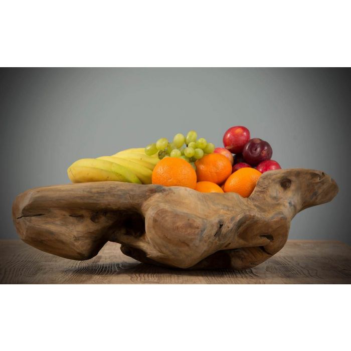 Reclaimed Teak Root Fruit Bowl - Sustainable Furniture