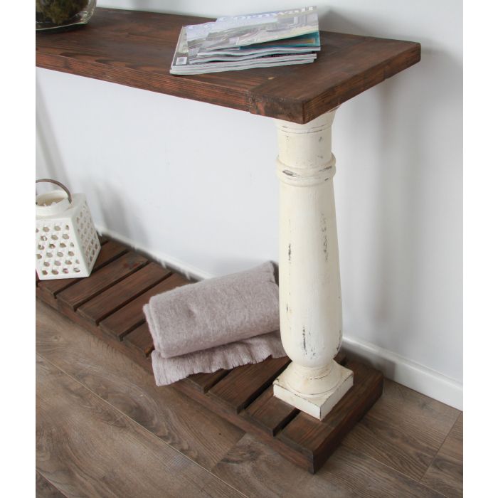 1.6m Shabby Chic Console Table - Sustainable Furniture