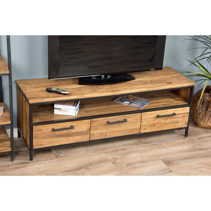 Urban Fusion Three Drawer TV Unit - Sustainable Furniture