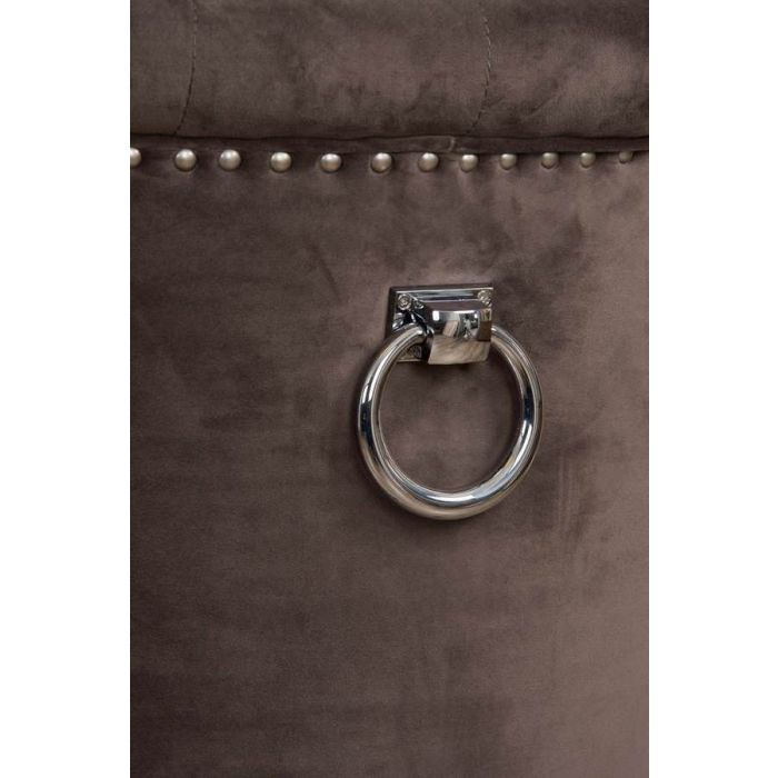 Velveteen Ring Back Dining Chair - Stone - Sustainable Furniture