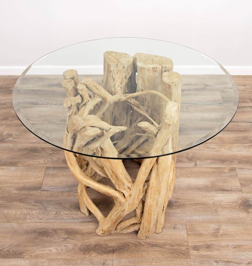 1.2m Java Root Circular Dining Table - Sustainable Furniture