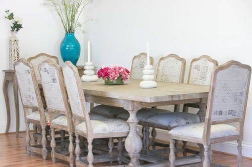 American Oak Grey Wash Dining Table - Sustainable Furniture
