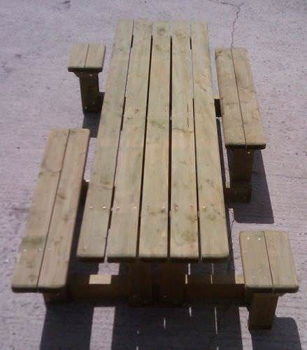 Double Disabled Access Picnic Bench - Sustainable Furniture