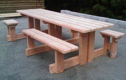 Double Disabled Access Picnic Bench - Sustainable Furniture