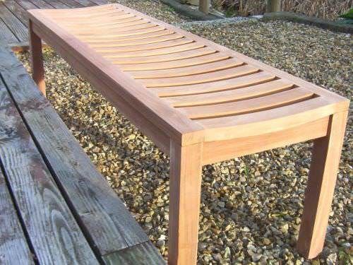 Teak Garden Bench - Backless - Sustainable Furniture