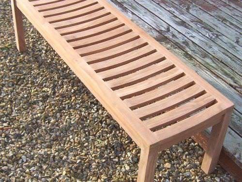 Teak Garden Bench - Backless - Sustainable Furniture