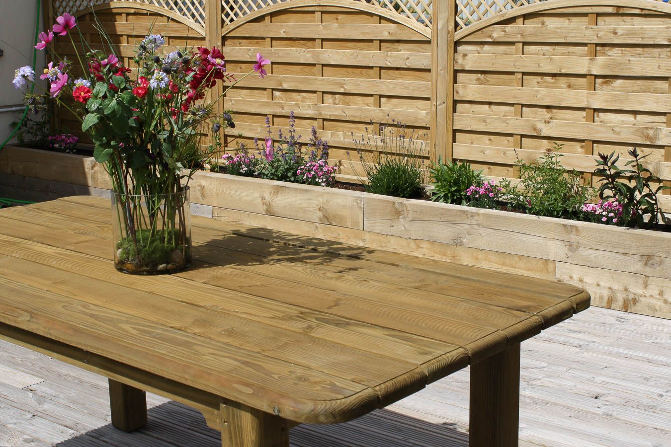 Douglas Fir Woodland Rectangular Garden Table - Sustainable Furniture