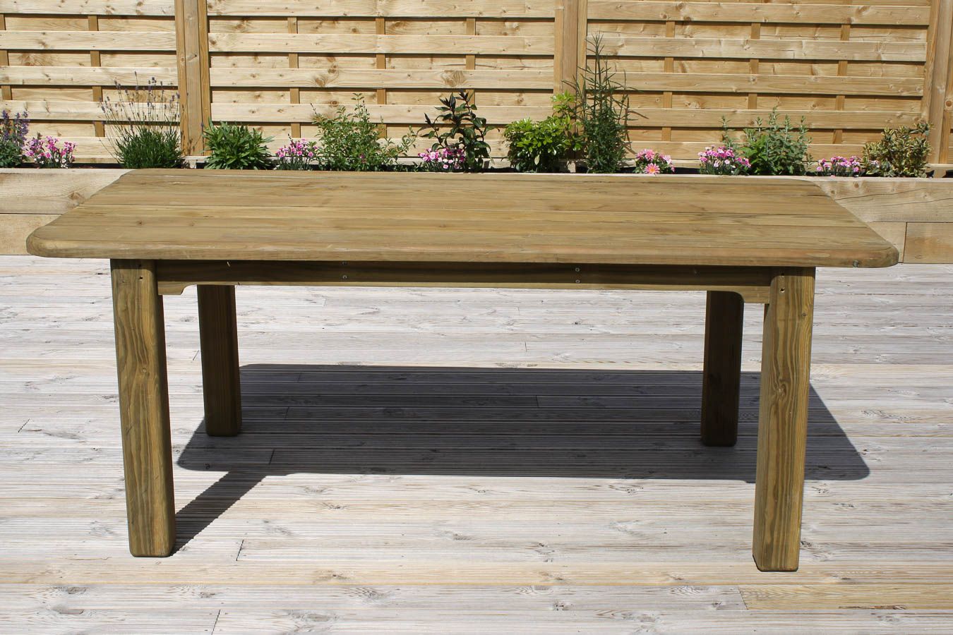 Douglas Fir Woodland Rectangular Garden Table - Sustainable Furniture