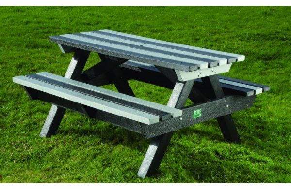 Heavy Duty Recycled Plastic Picnic Bench - Sustainable Furniture