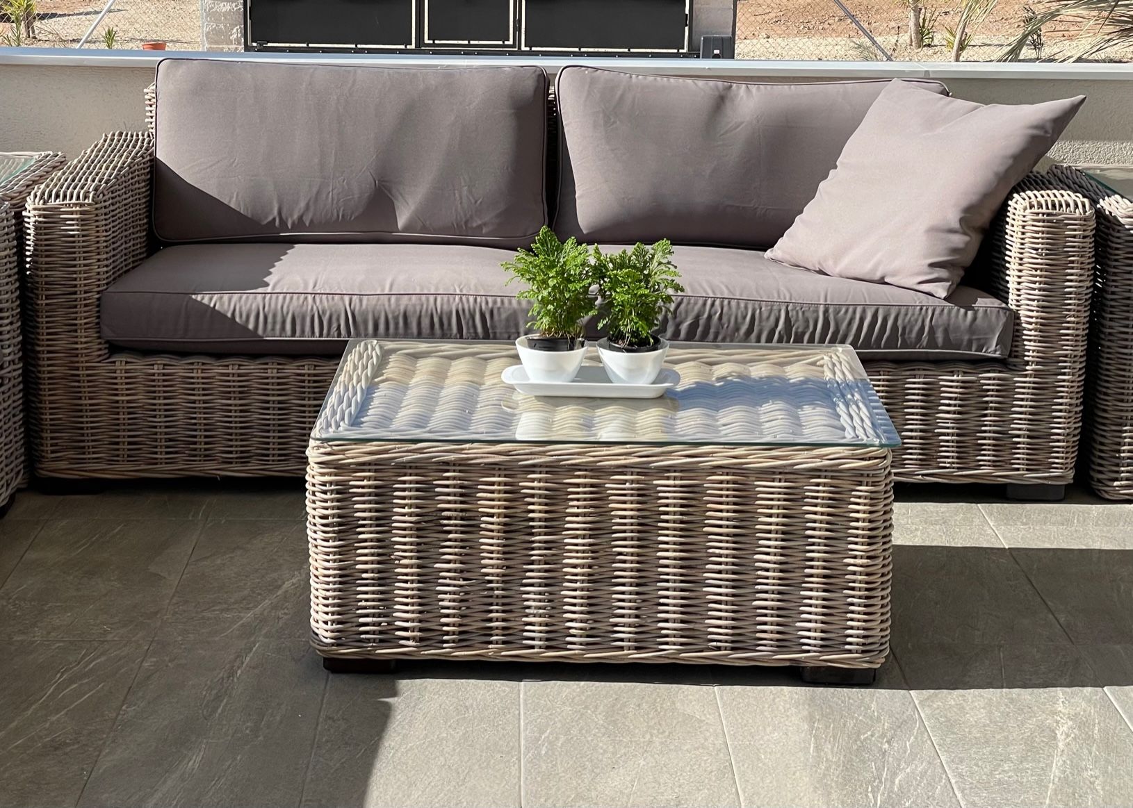 Natural Wicker 2 or 3 Seater Java Sofa - Sustainable Furniture