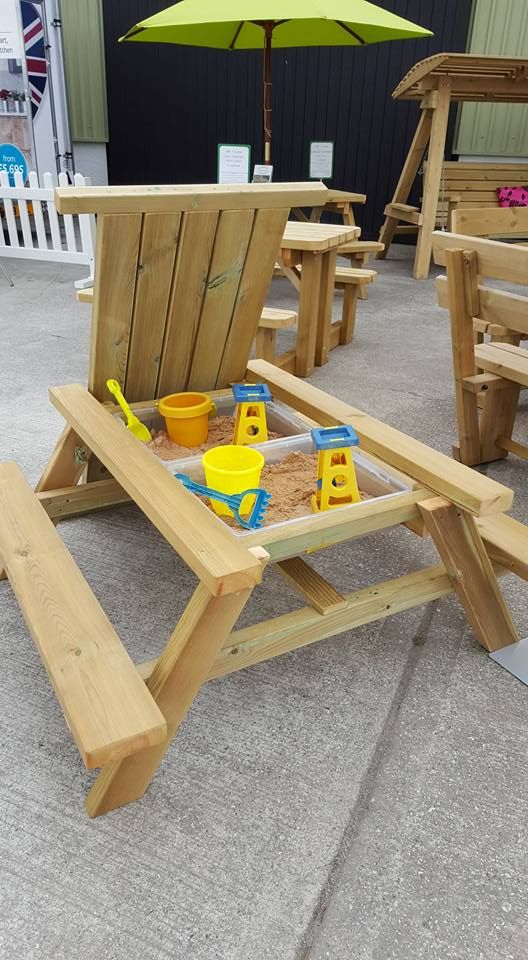 Childrens Swedish Redwood Picnic Play Table - Sustainable Furniture