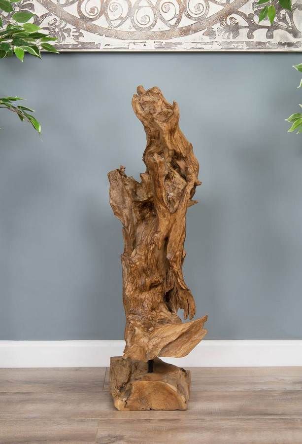 Reclaimed Teak Root Sculpture - 2 Sizes - Sustainable Furniture