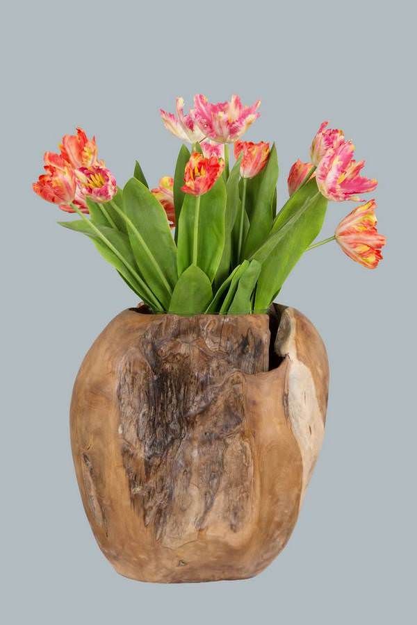 Reclaimed Teak Root Planter - Sustainable Furniture