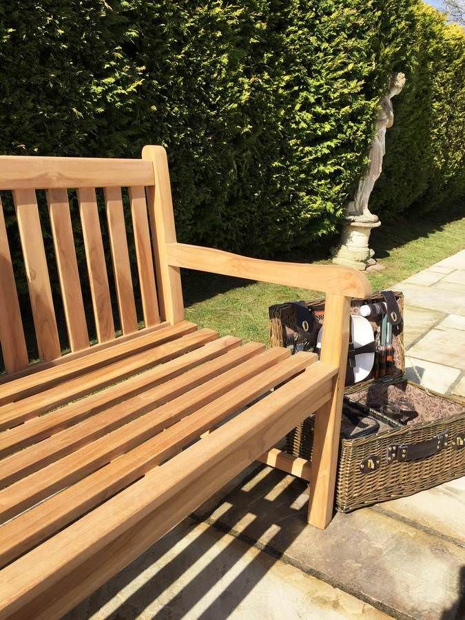Classic Teak Corner Garden Bench - Sustainable Furniture