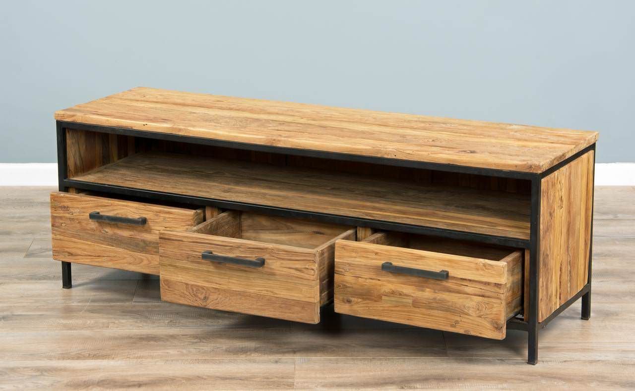 Urban Fusion Three Drawer TV Unit - Sustainable Furniture