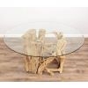 1.5m Java Root Dining Table with 6 Stackable Zorro Chairs - Sustainable ...